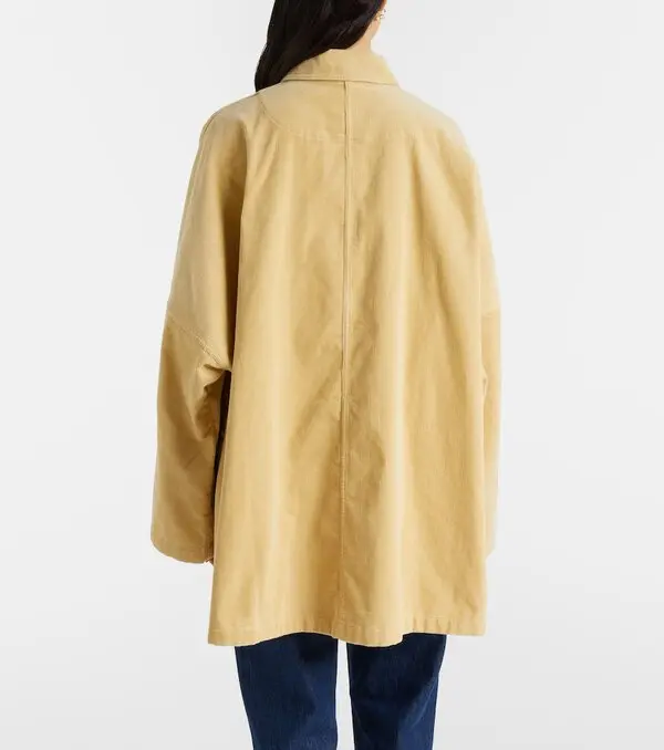 TOTEME Cotton Corduroy Overshirt - Beige