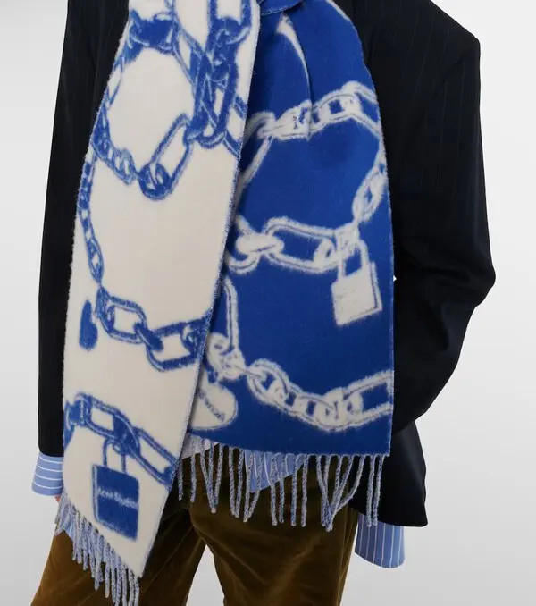 Acne Studios Wool And Alpaca-blend Jacquard Scarf