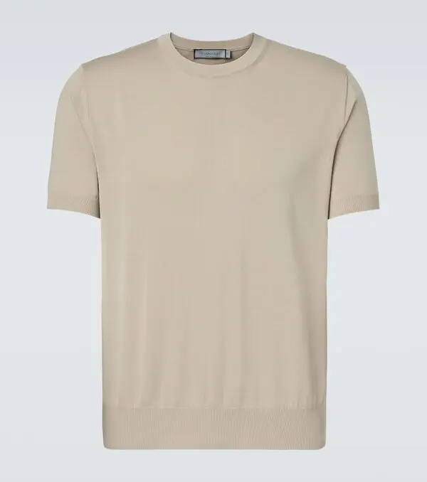 Canali Cotton Crewneck Sweater - Beige
