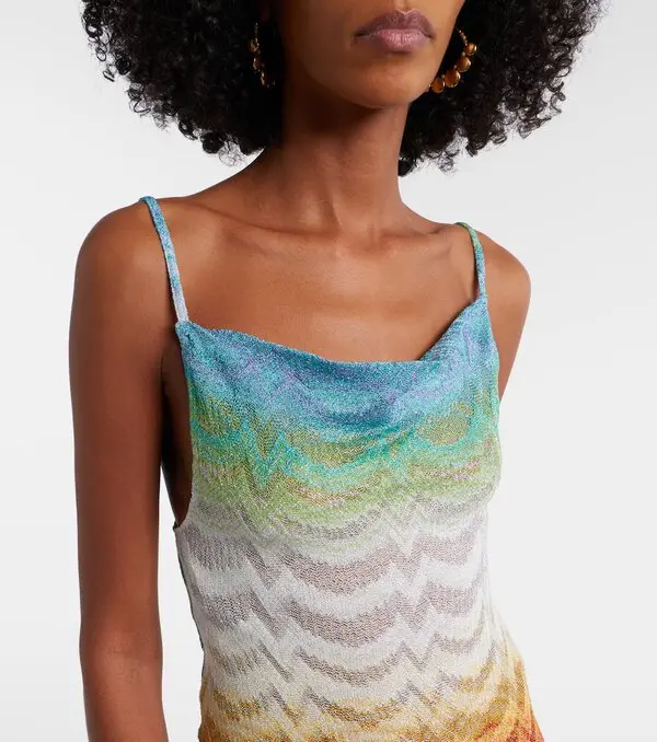 Missoni Open-knit Lamé Maxi Dress - Multicoloured