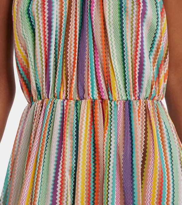 Missoni Zigzag Cotton And Silk Maxi Dress - Multicoloured