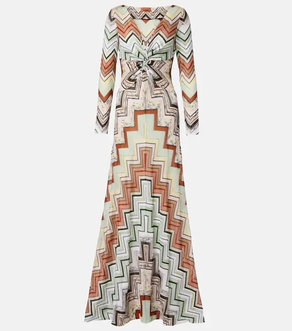 Missoni Chevron Maxi Dress - Multicoloured
