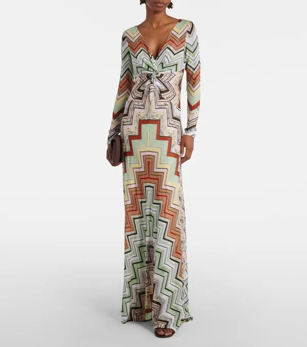 Missoni Chevron Maxi Dress - Multicoloured