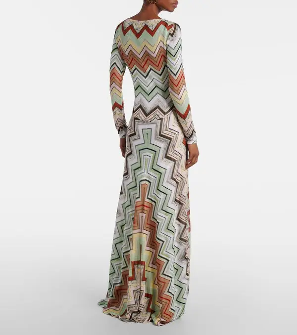 Missoni Chevron Maxi Dress - Multicoloured