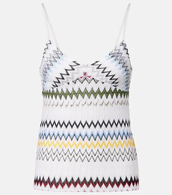 Missoni Chevron Lamé Tank Top - Multicoloured