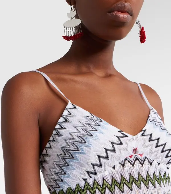 Missoni Chevron Lamé Tank Top - Multicoloured