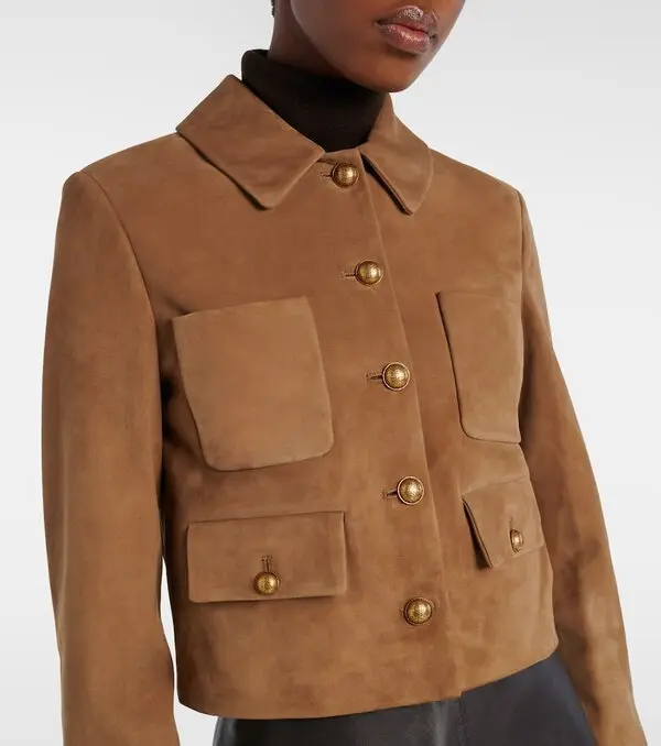 Altuzarra Suede Jacket - Beige