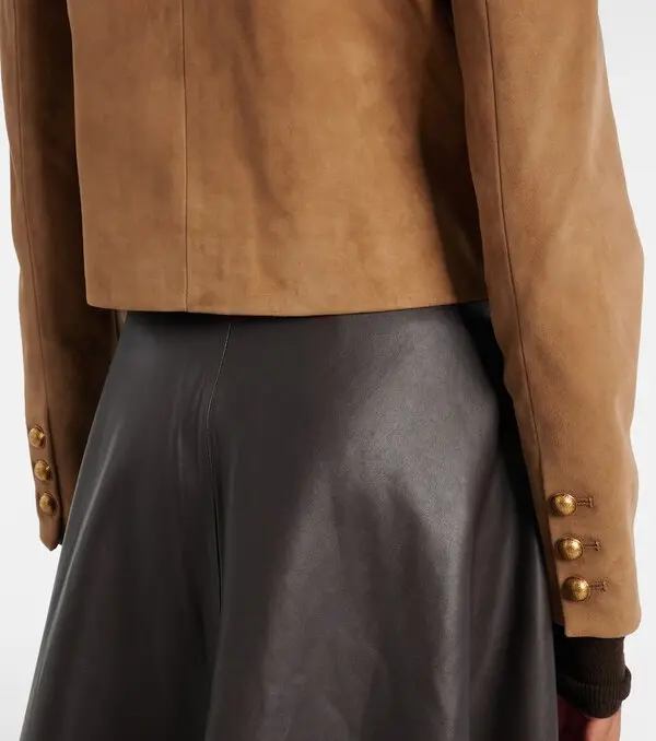 Altuzarra Suede Jacket - Beige