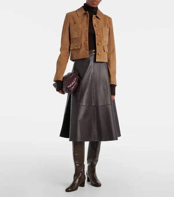Altuzarra Suede Jacket - Beige
