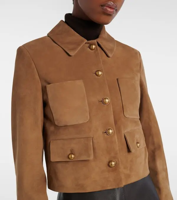 Altuzarra Suede Jacket - Beige