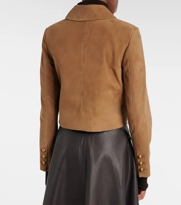 Altuzarra Suede Jacket - Beige