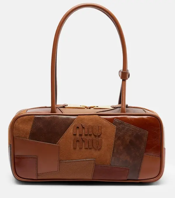 Miu Miu Small Leather Top-handle Bag - Brown