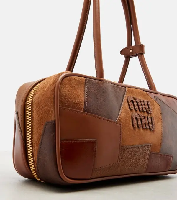 Miu Miu Small Leather Top-handle Bag - Brown
