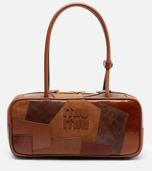 Miu Miu Beau Small Leather Top-handle Bag - Brown