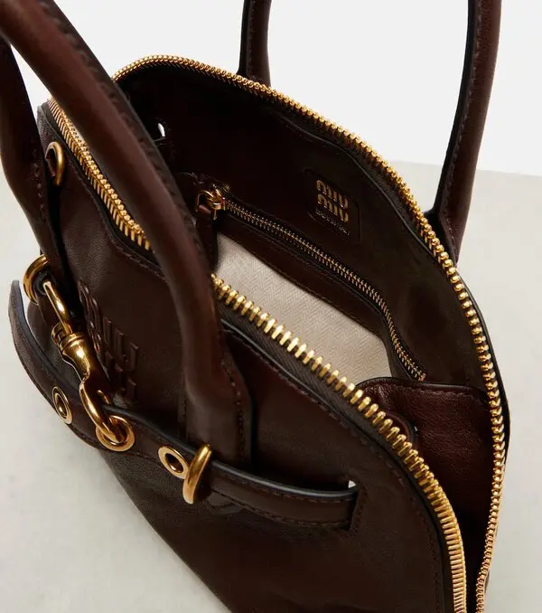 Miu Miu Aventure Leather Tote