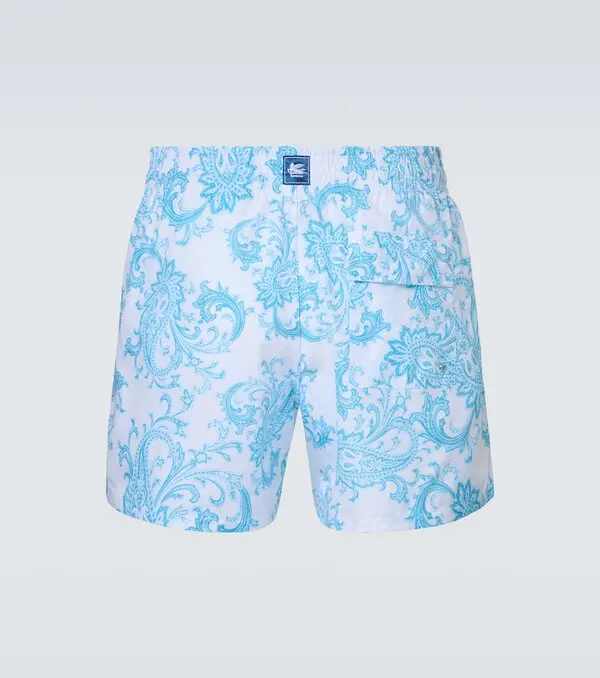 Etro Paisley Swim Trunks - Blue