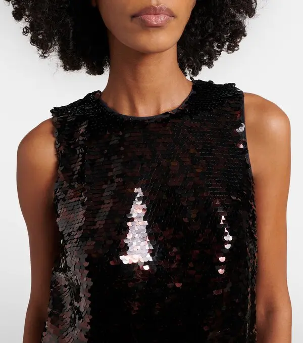 Staud Sequined Top - Brown
