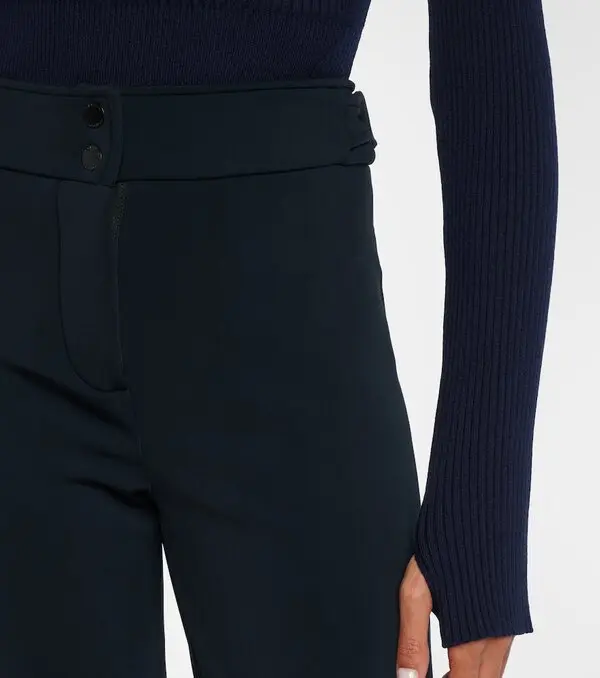 Cordova Butte Ribbed-knit Wool Ski Bodysuit - Blue