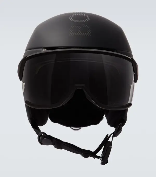 Bogner Leather-trimmed Ski Helmet - Black