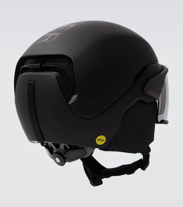 Bogner Leather-trimmed Ski Helmet - Black