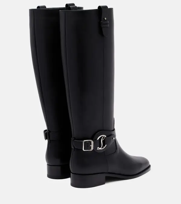 CHRISTIAN LOUBOUTIN Dianouchette Leather Biker Boots