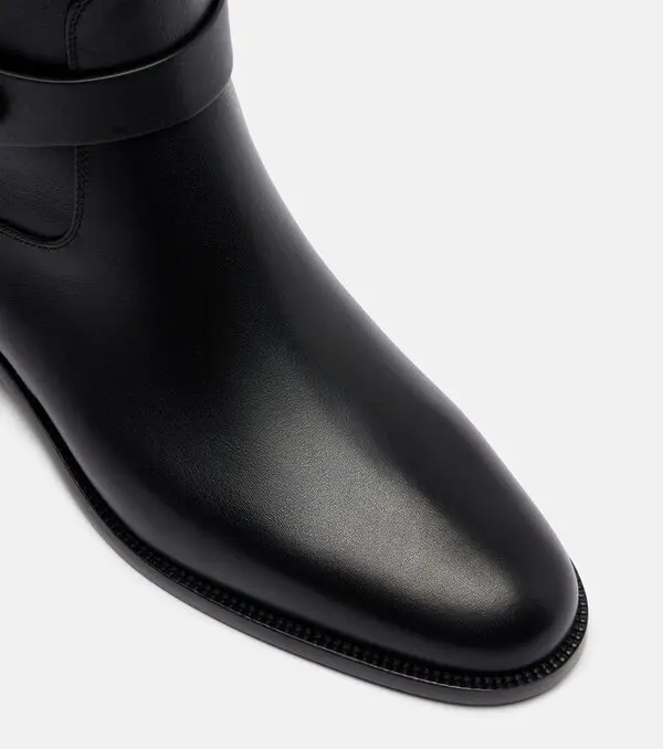 CHRISTIAN LOUBOUTIN Dianouchette Leather Biker Boots