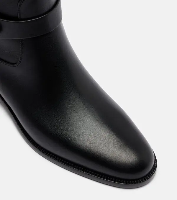 CHRISTIAN LOUBOUTIN Dianouchette Leather Biker Boots