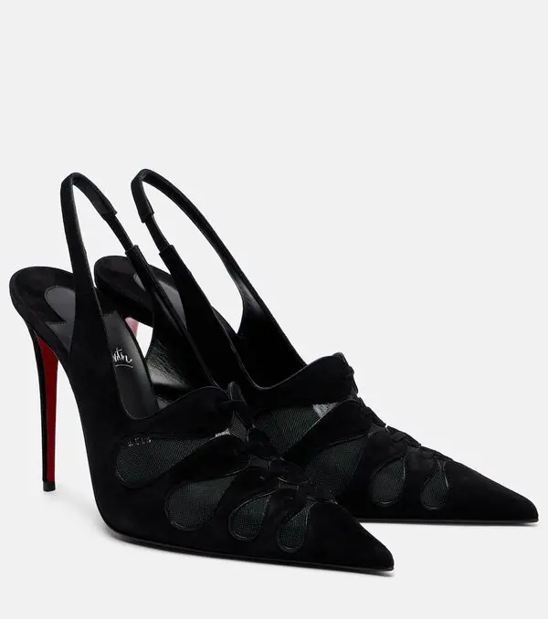 CHRISTIAN LOUBOUTIN Circus Max Slingback Pumps - Black