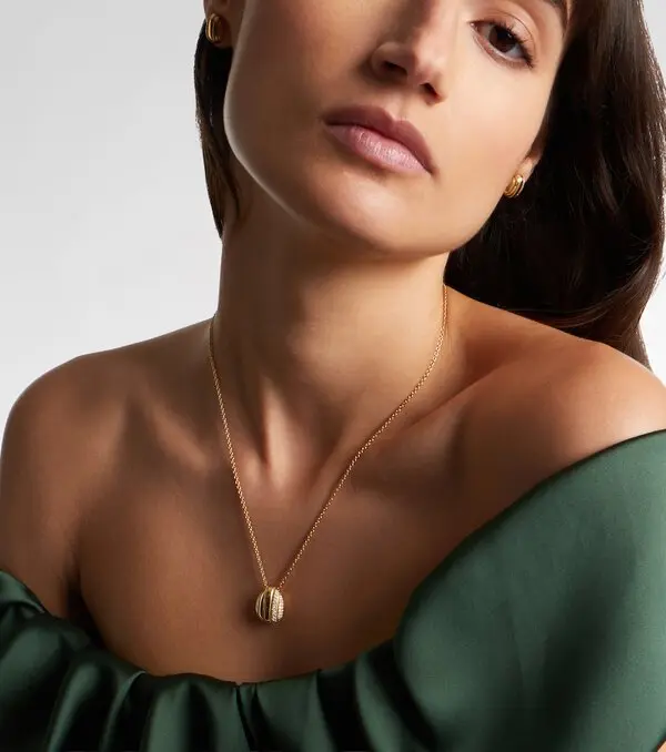 PAMELA ZAMORE Eos 18kt Yellow Diamond Pendant Necklace - Gold