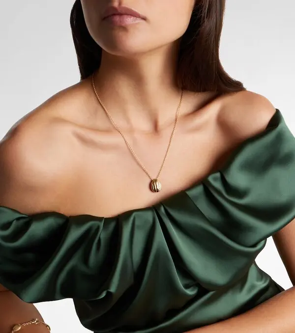 PAMELA ZAMORE Eos 18kt Yellow Diamond Pendant Necklace - Gold