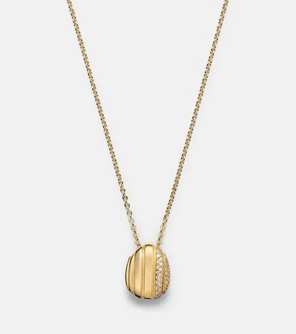 PAMELA ZAMORE Eos 18kt Yellow Diamond Pendant Necklace - Gold