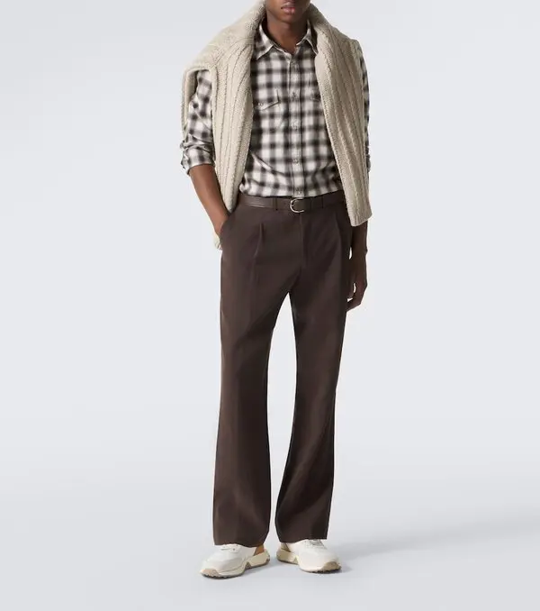 TOD'S Leather And Suede-trimmed Sneakers - White