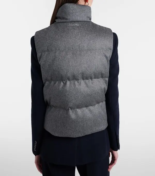 Max Mara The Cube Amoroso Cashmere Down Vest