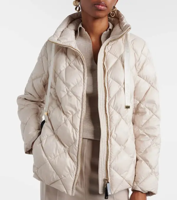 Max Mara The Cube Soft B Quilted Down Jacket - Beige