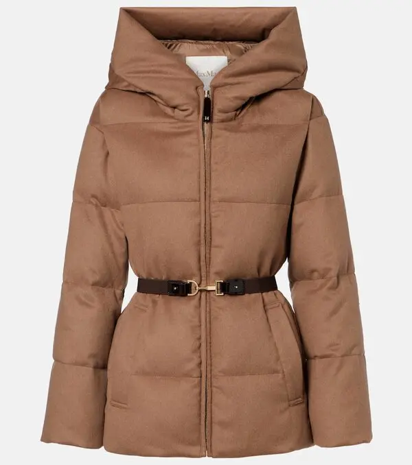 Max Mara The Cube Corona Camel Hair Puffer Jacket