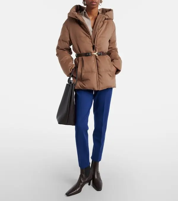 Max Mara The Cube Corona Camel Hair Puffer Jacket