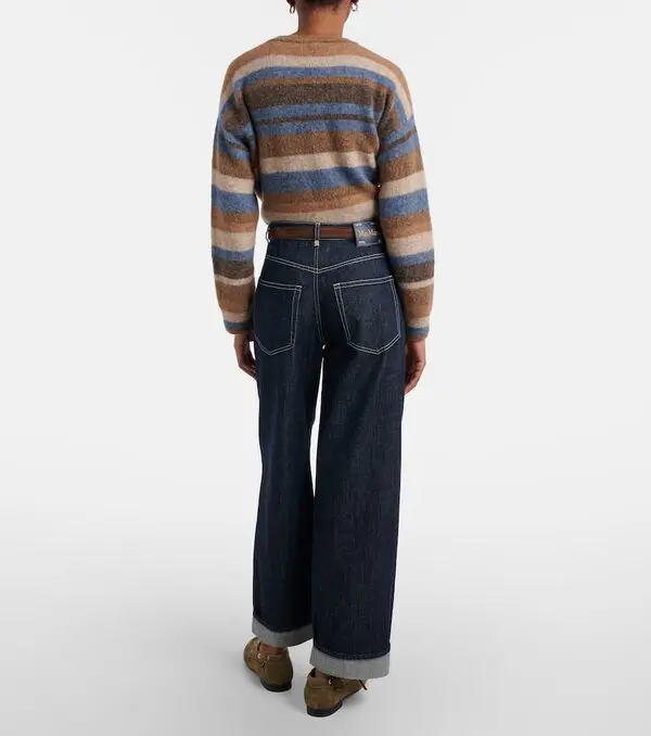 Max Mara Chiara Wide-leg Jeans - Blue
