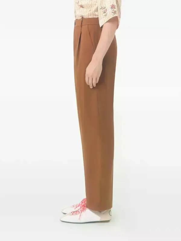 Valentino Garavani Cotton Chino Trousers - Brown