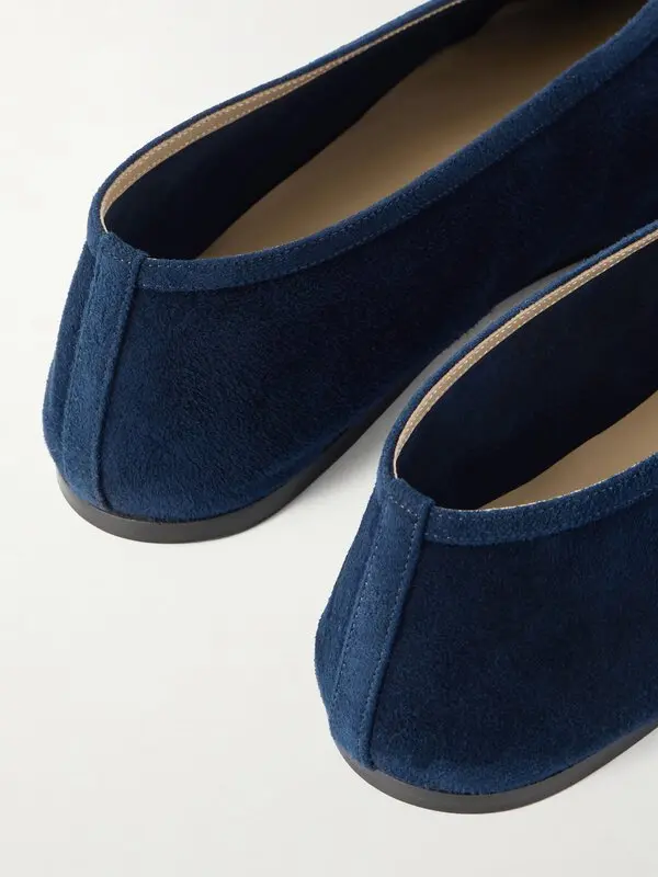 Le Monde Beryl Luna Suede Ballet Flats - Blue