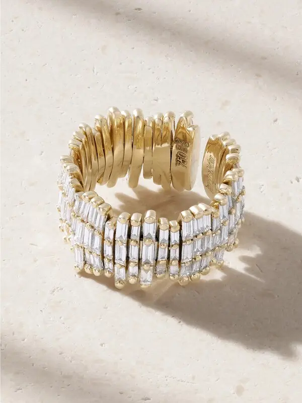 SUZANNE KALAN 18-karat Diamond Fireworks Ring - Gold