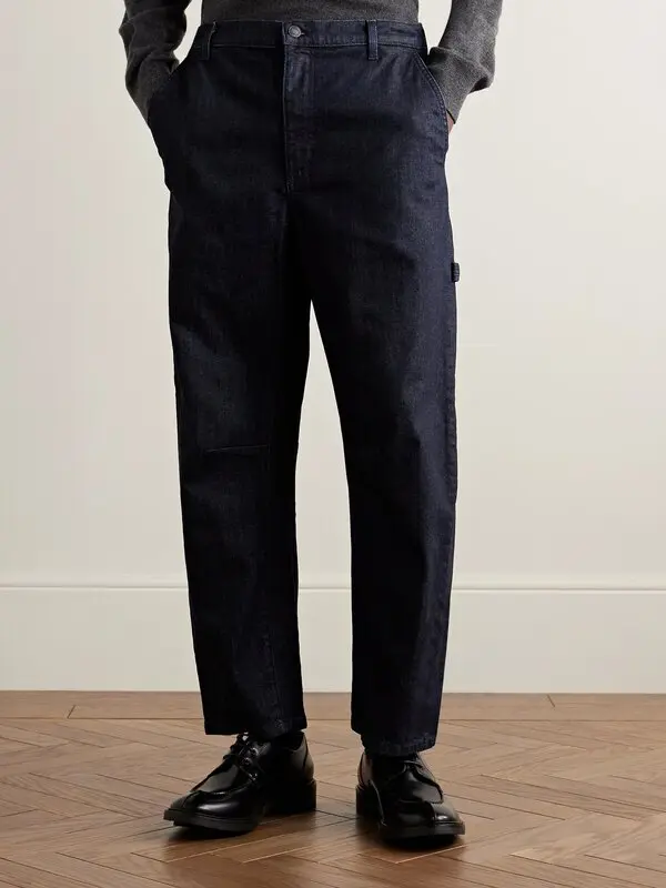 NILI LOTAN Carpenter Straight-leg Cropped Jeans