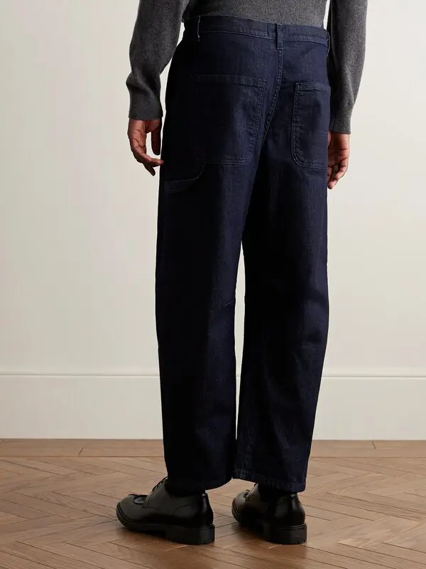 NILI LOTAN Carpenter Straight-leg Cropped Jeans