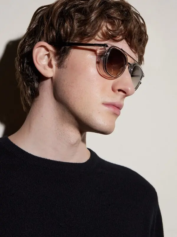 Dior Blacksuit S14i Square-frame Acetate And Silver-tone Sunglasses - Neutrals