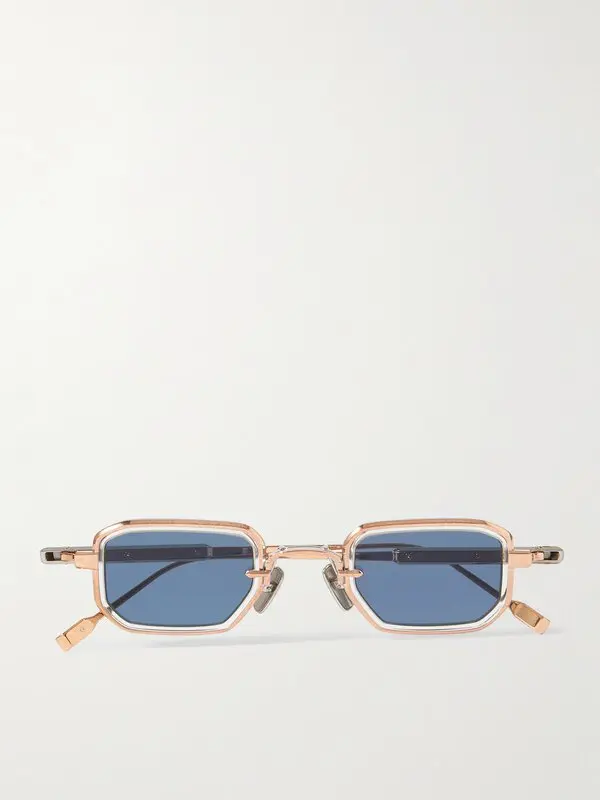 SATO Deneb-t Square-frame Sunglasses - Gold