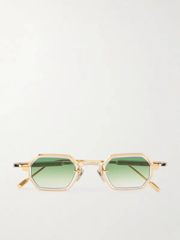 SATO Hadar-t Hexagonal Sunglasses - Gold
