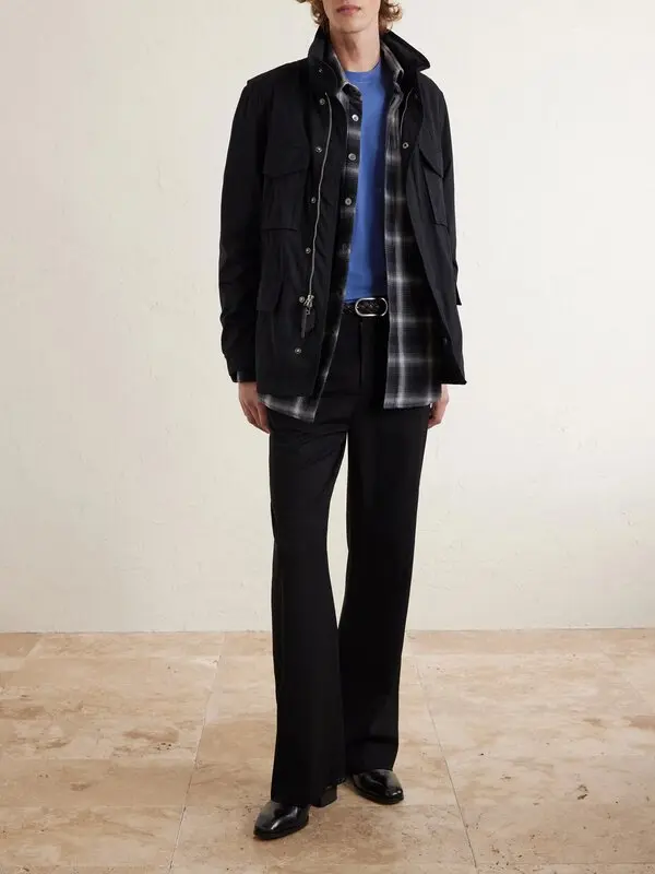 TOM FORD Lyocell And Cotton-blend T-shirt - Blue