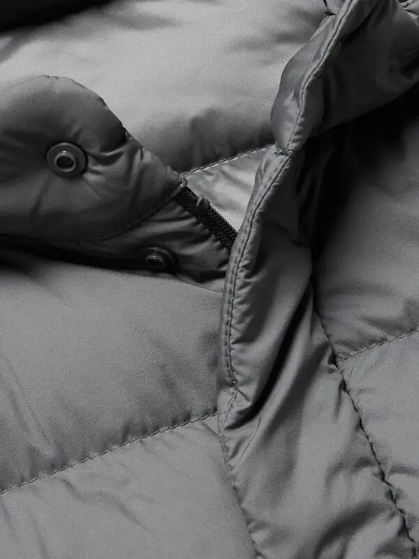 Moncler Logo-appliquéd Quilted Nylon Down Gilet - Gray