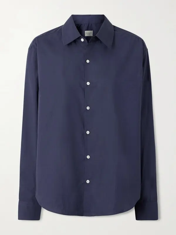 Comme Si Cotton-poplin Shirt - Blue