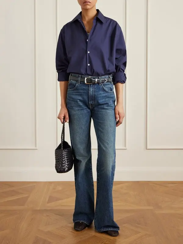Comme Si Cotton-poplin Shirt - Blue