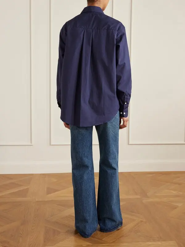 Comme Si Cotton-poplin Shirt - Blue